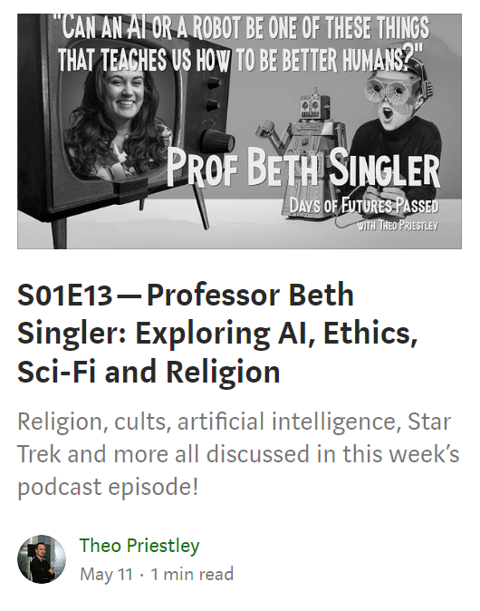 A Discussion of AI, Ethics, Sci-Fi and Religion on Days of Futures ...